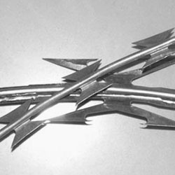 Stainless Steel Flat Razor Wire, Surface Treatment : Galvanized at Best ...