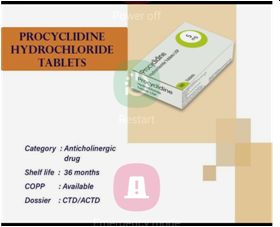 Procyclidine Hydrochloride Tablets at Best Price in Vadodara - ID: 6042188