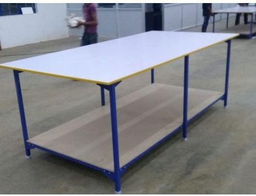 Square Polished Wood Checking Table, For Industrial Use, Style : Common ...