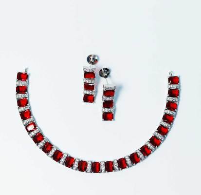 PATAKA RUBY NECKLACE SET at Rs 2100 in Ranchi - ID: 6116639 | kudipataka