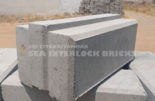 Polished Cement 6 Inch Interlock Bricks, For Side Walls at Rs 30 in ...