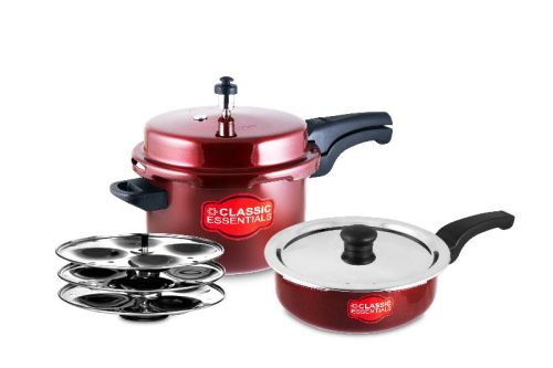 Stainless Steel Pressure Cooker Combo With Idli Maker at Best Price in ...