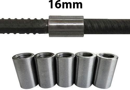 Polished Mild Steel 16mm Rebar Coupler, Thread Type : Inner Full ...