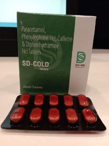 Caplet SD-cold Anti Cold Tablets, For Clinical, Hospital, Personal ...