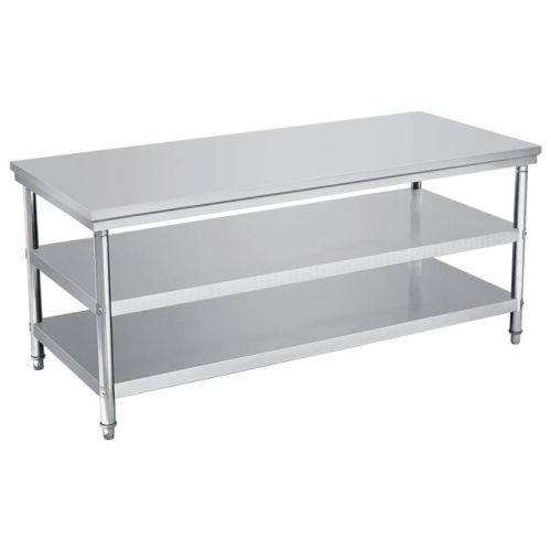 Stainless Steel Counter Table With Two Shelves at Rs 27500 in Delhi ...