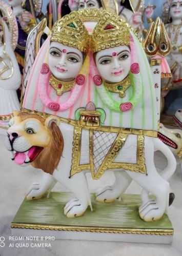 Printed Marble Radha Krishna Statue, Packaging Type : Thermocol Box ...