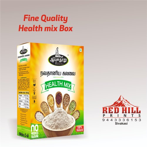 Rectangular Paper Health Mix Packaging Box, Feature : Disposable at Rs ...