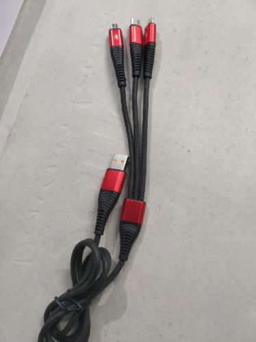 5.0A 3 In 1 Data Cable, Feature : Long Life, Flexible at Rs 40 in Delhi ...