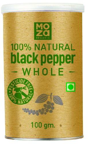 Moza Organic Whole Black Pepper, For Spices, Packaging Size : 100gm at ...