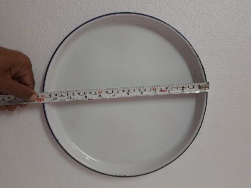 Nmt Rice White Enamel Plate, For Food Testing at Rs 185 in Ambala - ID ...