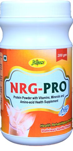 NRG-PRO Vanilla Flavour Protein Powder, For Health Supplement, Energy ...