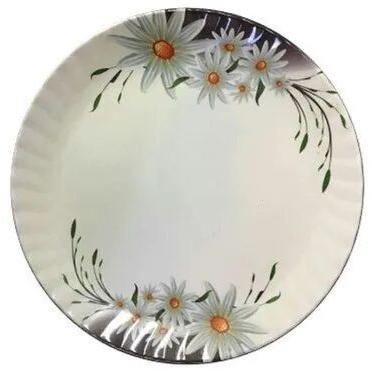 Round Coating Crockery Melamine Plates, For Home, Pattern : Printed at ...