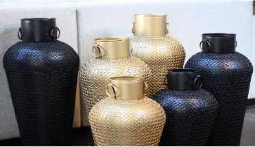 Mesh Work Long Flower Pot Set at Rs 3650 in Jodhpur - ID: 6772241 | M.S ...