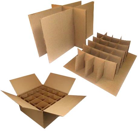 Rectangle Partition Corrugated Box, For Packaging, Pattern : Plain at ...