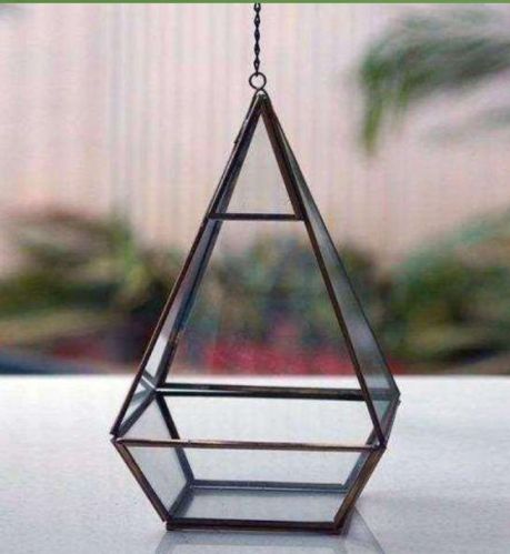 Iron Triangle Shaped Terrarium, Packaging Type : Plastic Boxes at Best ...