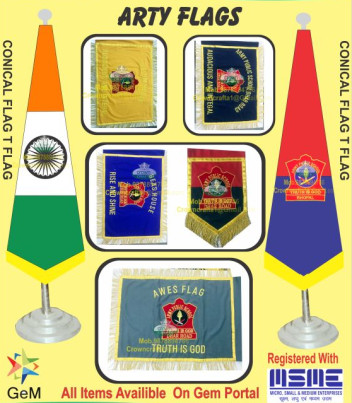 Cotton Arty Conical Flags, Technics : Machine Made, HAND MADE, MACHINE ...