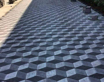 Plain Cement 3D Paver Block, Color : Blue for Flooring at Rs 38 in ...