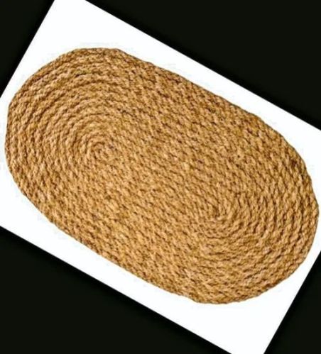 Brown 8mm Oval Coir Rope Door Mat, Pattern : Plain at Rs 78 in ...