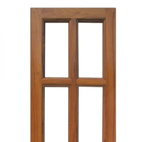 Polished Teak Wood Window Frame, For Home, Office, Hotel, Pattern ...