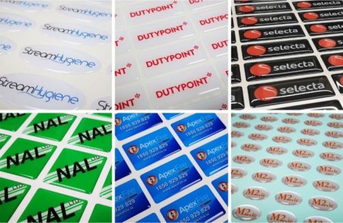 Printed Glossy Lamination Laser Cutting PVC Dome Labels, Packaging Type ...