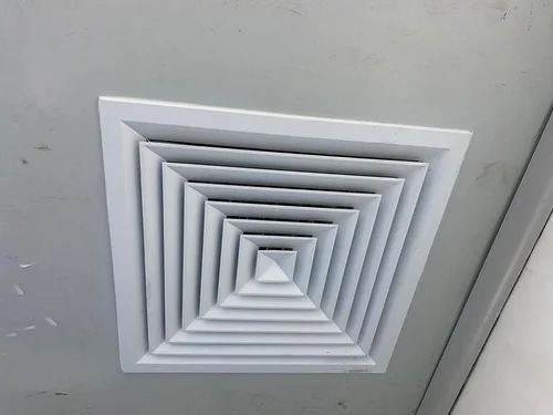White Apex Rectangle Aluminium Air Diffuser, Size : 600x600 Mm at Rs ...