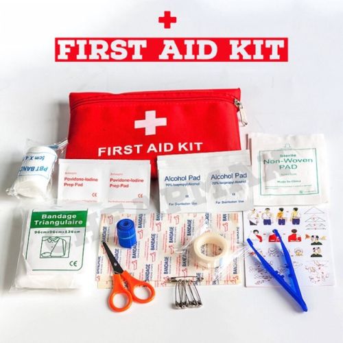 Red Generic Rectangular Plain Non Polished First Aid Kit, For Medical ...