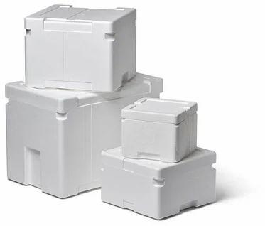 White Thermocol Styrofoam Packaging Box, Storage Capacity : 23-25ltr ...