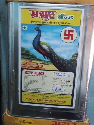 Cooking Mayur Groundnut Oil, Packaging Type : Tinned Can, Liquid at ...