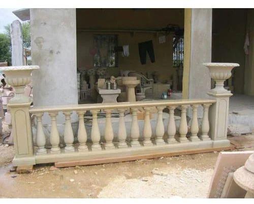 White Stone Railing Pillar, Feature : Fine Finish, Vibrant Colors, Eye ...