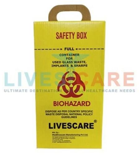 Medical Safety Boxes, Color : Yellow at Rs 40 in Ghaziabad - ID: 6244174
