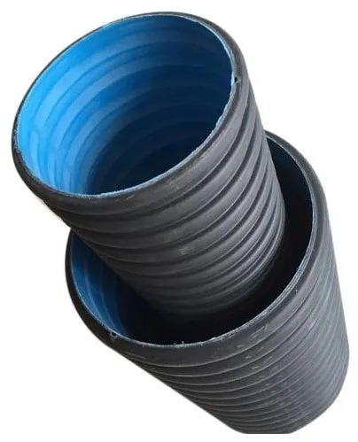 Grey Round SN4 Class Double Wall Corrugated Pipes, For Sewerage ...