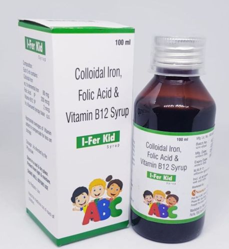 Colloidal Iron Folic Acid And Vitamin B12 Syrup at Rs 104.5 in Mohali ...