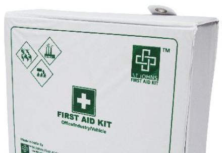 First Aid Kit All Purpose Large - Vinyl Box - 124 Components - Sjf V1 ...
