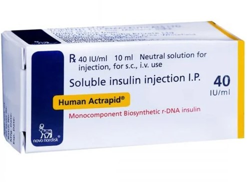 Human Insulin 40IU - Human Actrapid, Form : Injectable at Rs 160 in Navi Mumbai - ID: 7644998