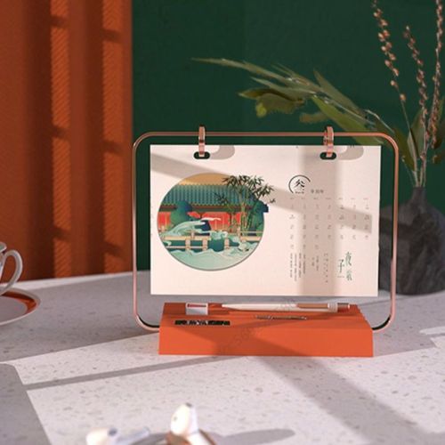 Polished Teak Wood Desktop Calendar Stand, Shape : Square at Rs 199 in ...