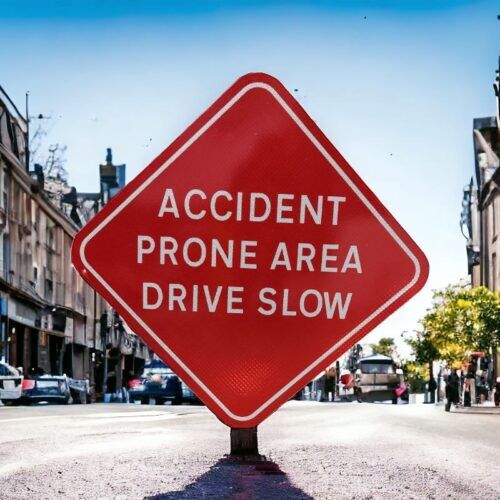 Drive Slow Accident Prone Area Sign Board at Rs 1000 in Delhi - ID: 7763510