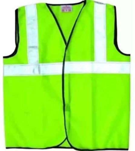 Polyester Reflective Jacket, Sleeve Style : Sleeveless For Industrial ...