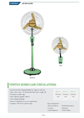 Crompton Vortex Pedestal Fan 18 For Air Circulation at Rs 8000 in Hubli ...