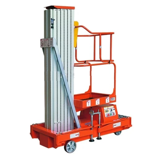 Easy Move Electric Single Mast Work Platform, For Industrial, Load ...