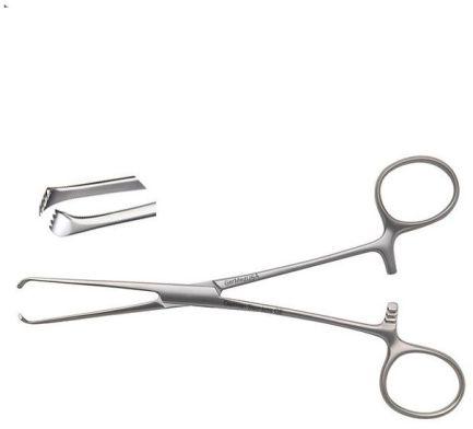 Silver Stainless-Steel Tissue Forceps, For Surgical Use, Feature ...