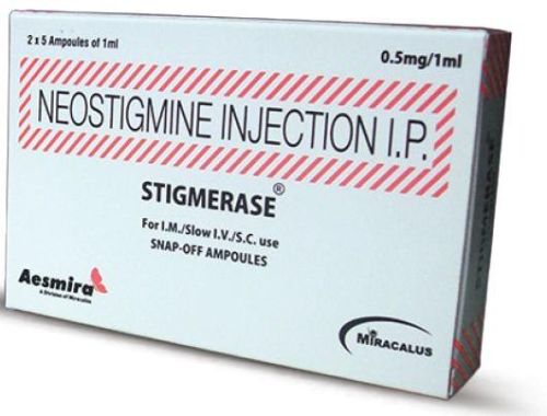 Aesmira Stigmerase 0.5mg Injection, Packaging Size : 2x5 Ampoules Of ...