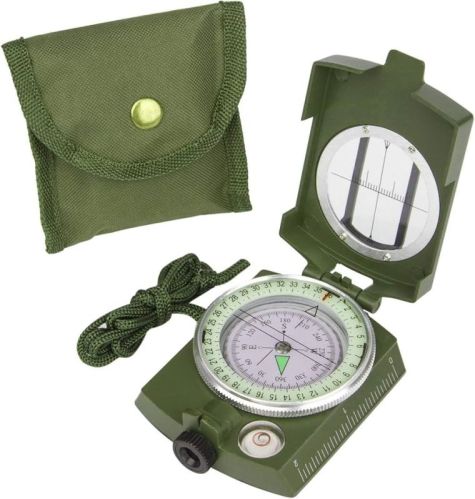 Battery Polished Military Liquid Prismatic Compass, Display Type ...