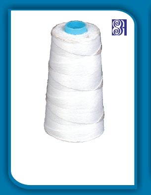 Dyed Cotton Sewing Machine Threads, Color : White, Technique : Twisted ...