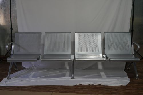 Mild Steel 4 Seater Waiting Chair Modern For Home, Hotel, Office ...