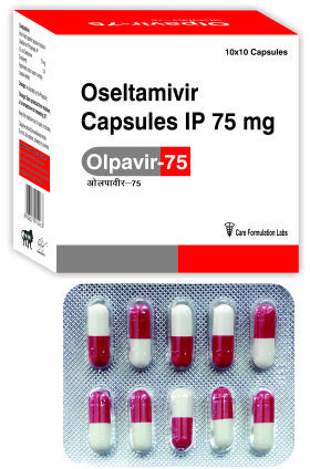 Olpavir 75 Capsule, Form : Tablet, Composition : Oseltamivir Phosphate (75mg) For Treatment Of ...