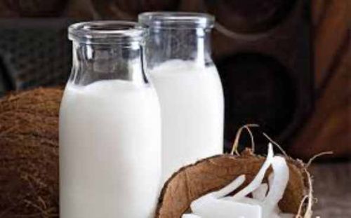 Fresh Coconut Milk, Color : White For Cooking, Baking, Smoothies at ...