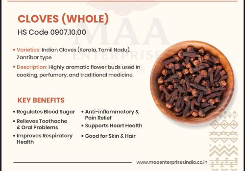 Top Export Quality Organic Premium Whole Cloves HS Code 0907 at Rs 1000 ...