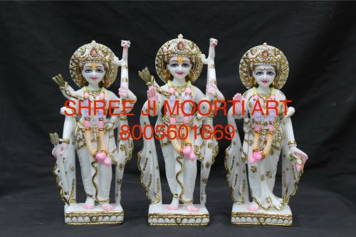 High Gloss RAM Darbar Marble Statue, Packaging Type : Thermocol Box at ...