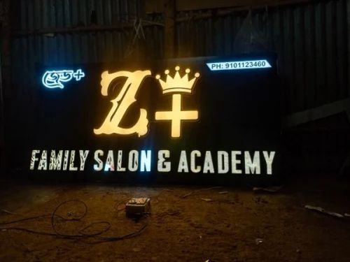 ACP Restaurant Cafe LED Signboard, Shape : Rectangular at Rs 80 in ...