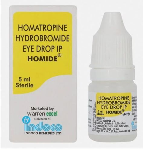 Plastic Homide Eye Drops, Composition : Homatropine Hydrobromide at Rs ...